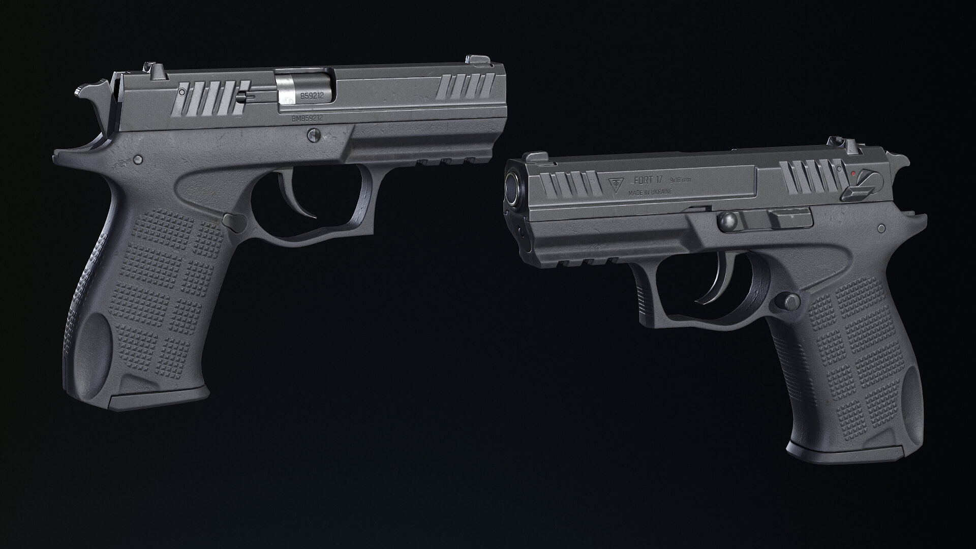 Fort-17 Pistol 3D Model by ICEMAN_3D