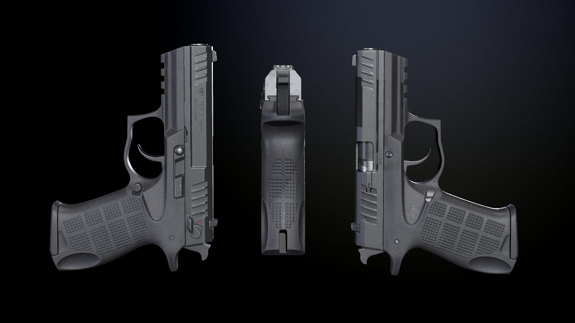 Fort-17 Pistol 3D Model by ICEMAN_3D