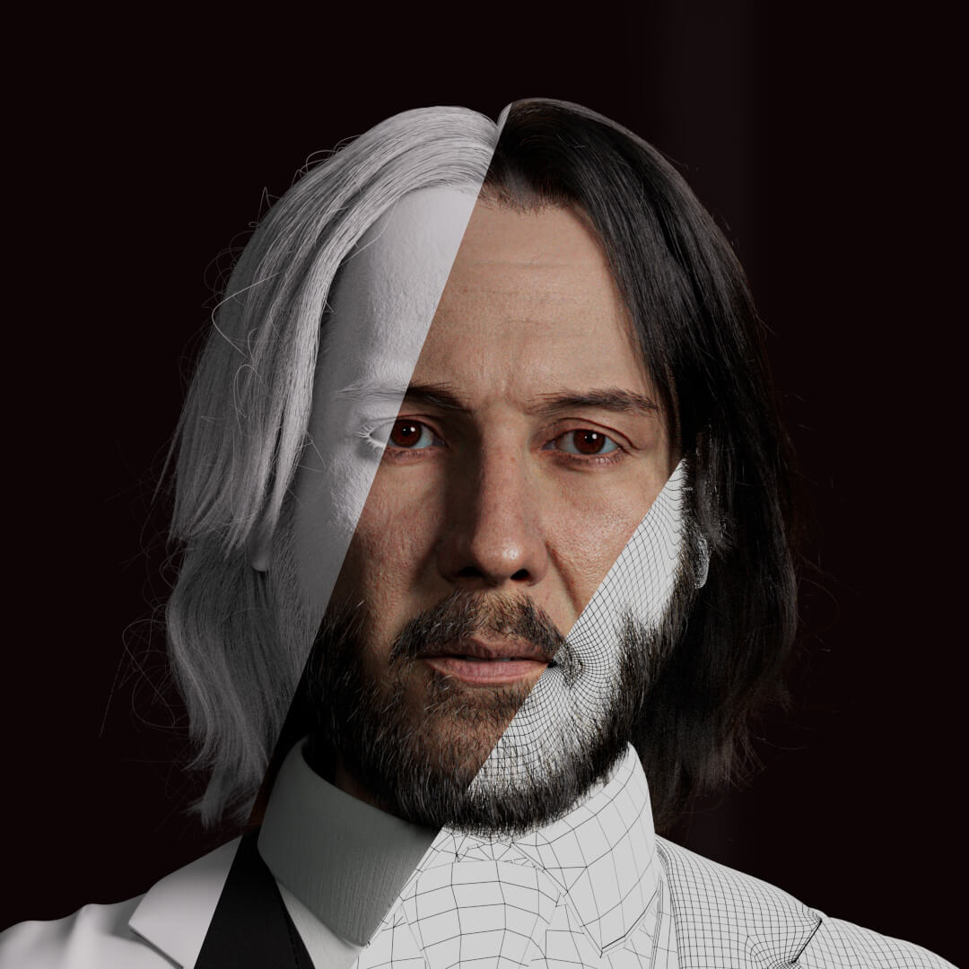Keanu- John Wick 3D Model by IchigoYagami