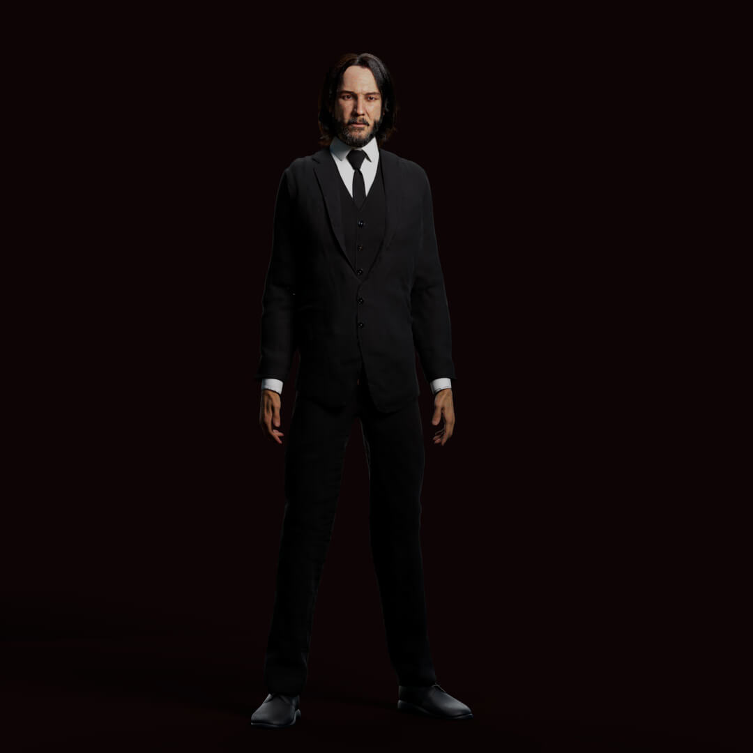 Keanu- John Wick 3D Model by IchigoYagami