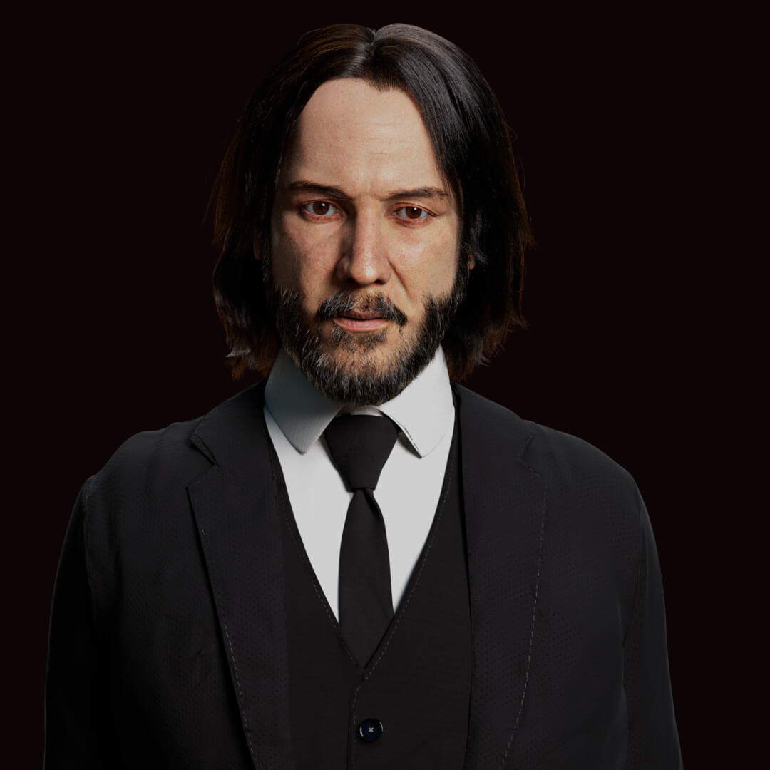 Keanu- John Wick 3D Model by IchigoYagami