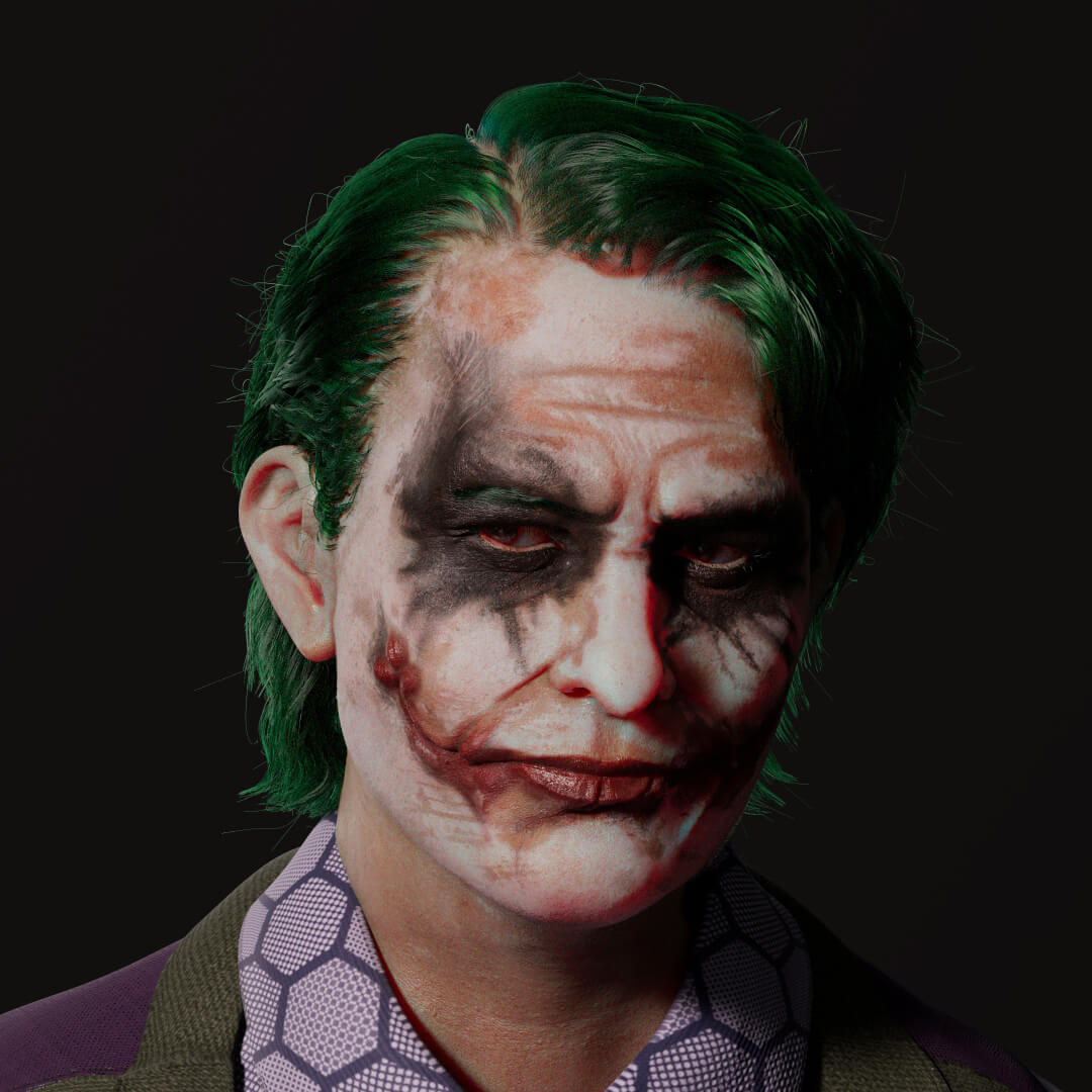 The Joker- Photo Realistic 3D Model by IchigoYagami