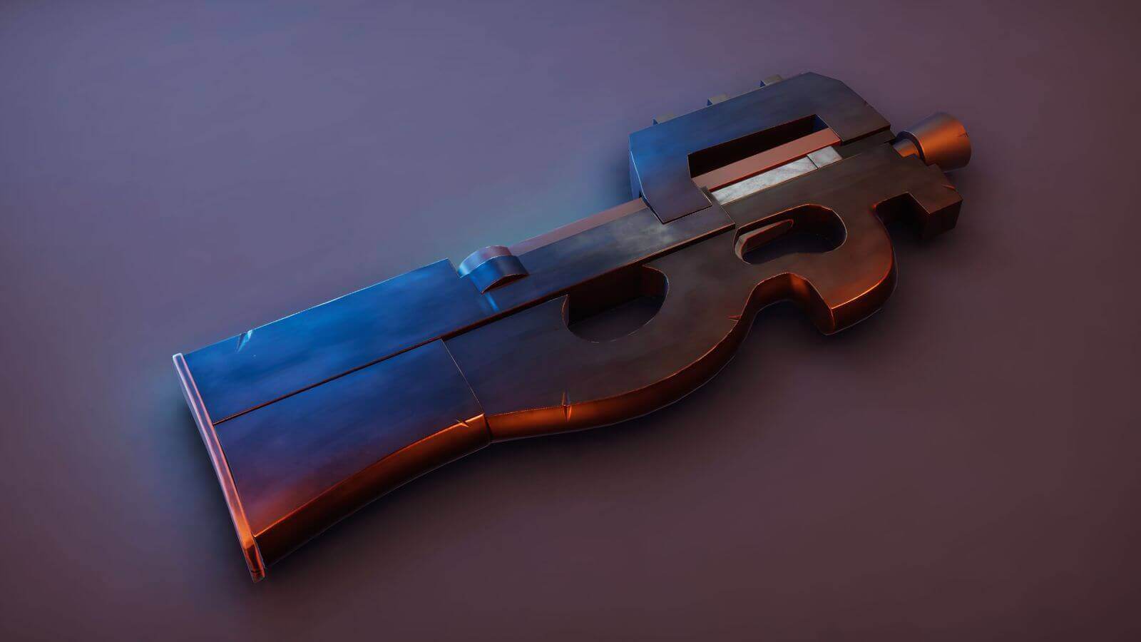 Stylized P90 - 3D Model by IdiWork