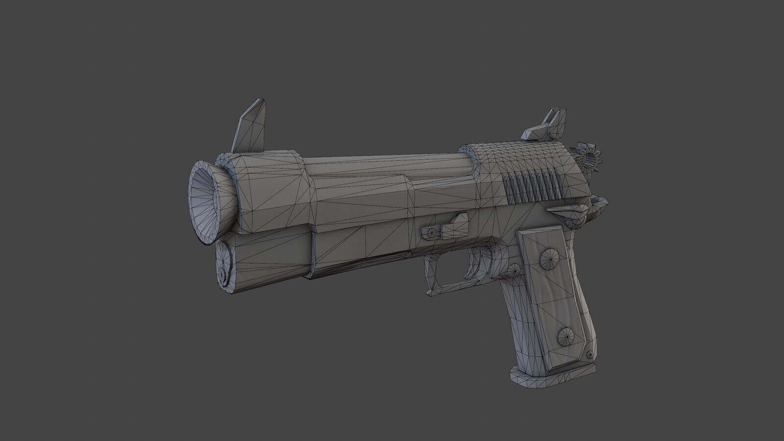 Stylized Pistol - 3D Model by IdiWork