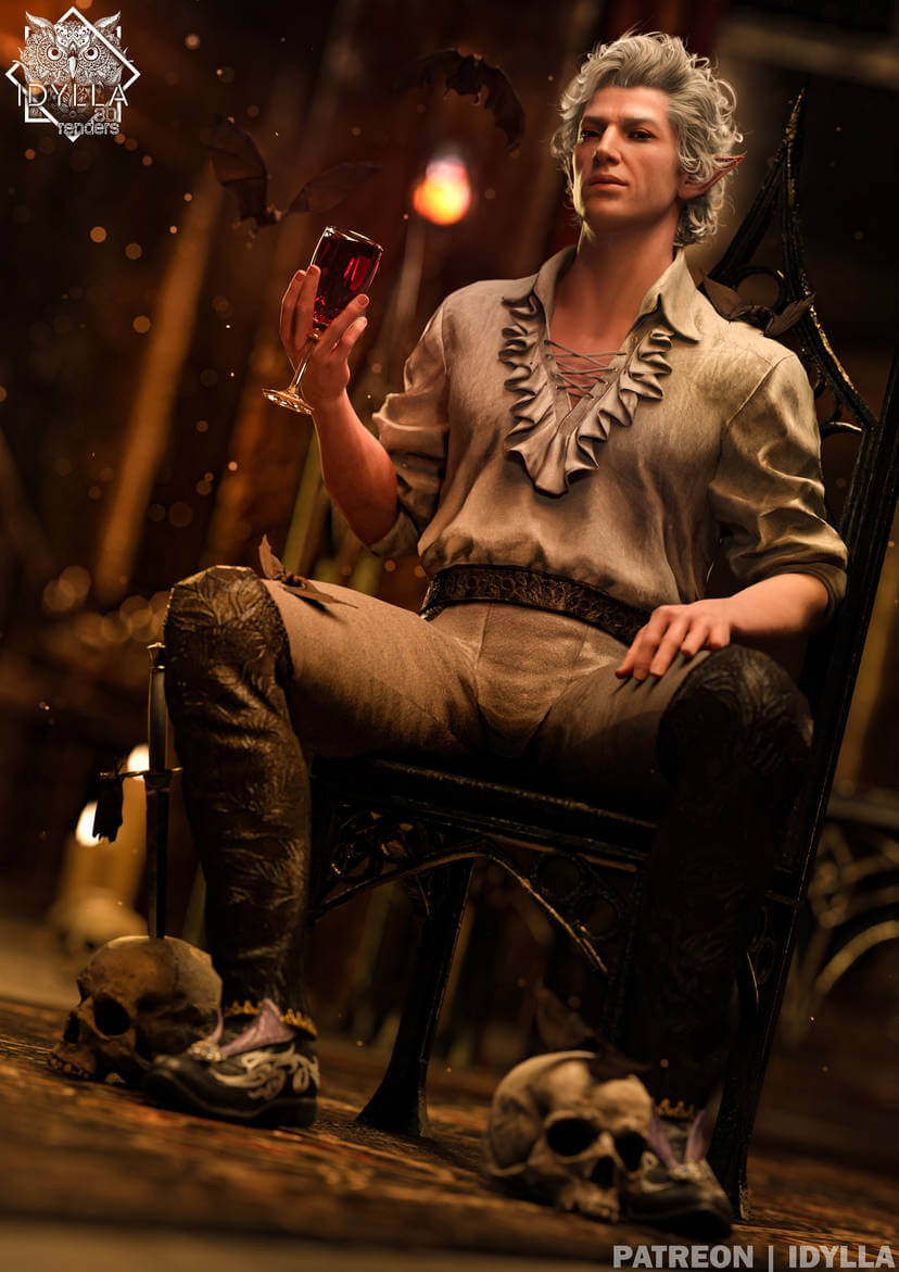 Astarion 3D Render, Digital Art by Idylla