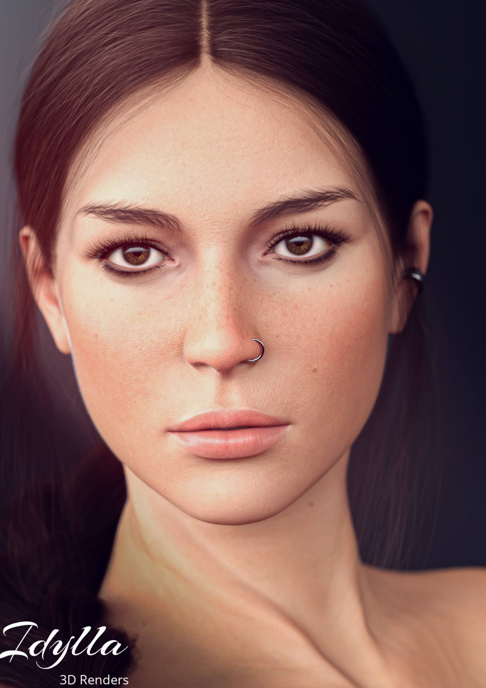 Lara Croft 3D Render, Digital Art by Idylla