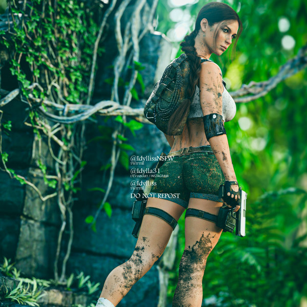 Lara Croft 3D Render | RenderHub Gallery