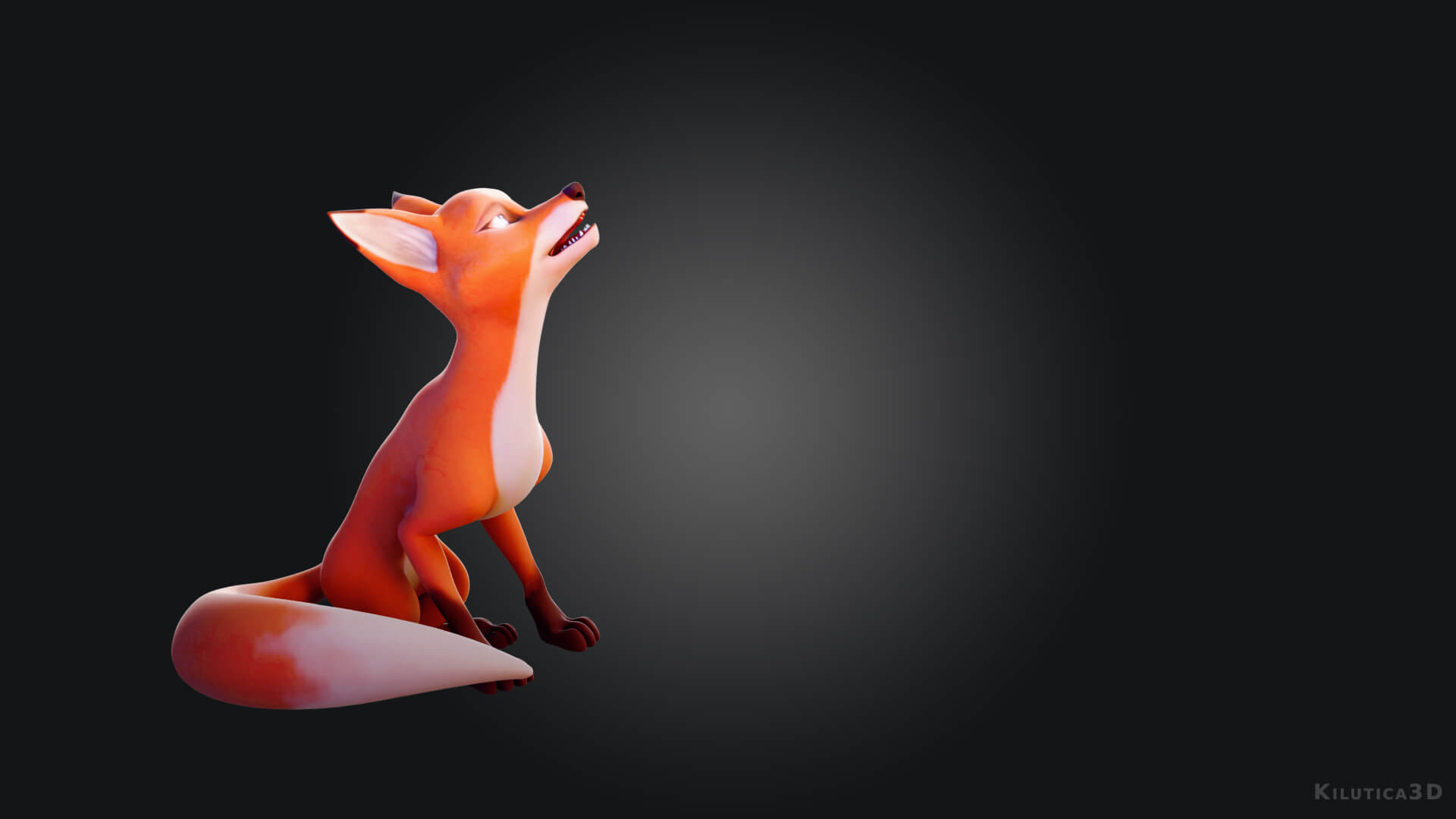 Cartoon Fox for Blender Rigged Low Poly 3D Model by Ignkiran