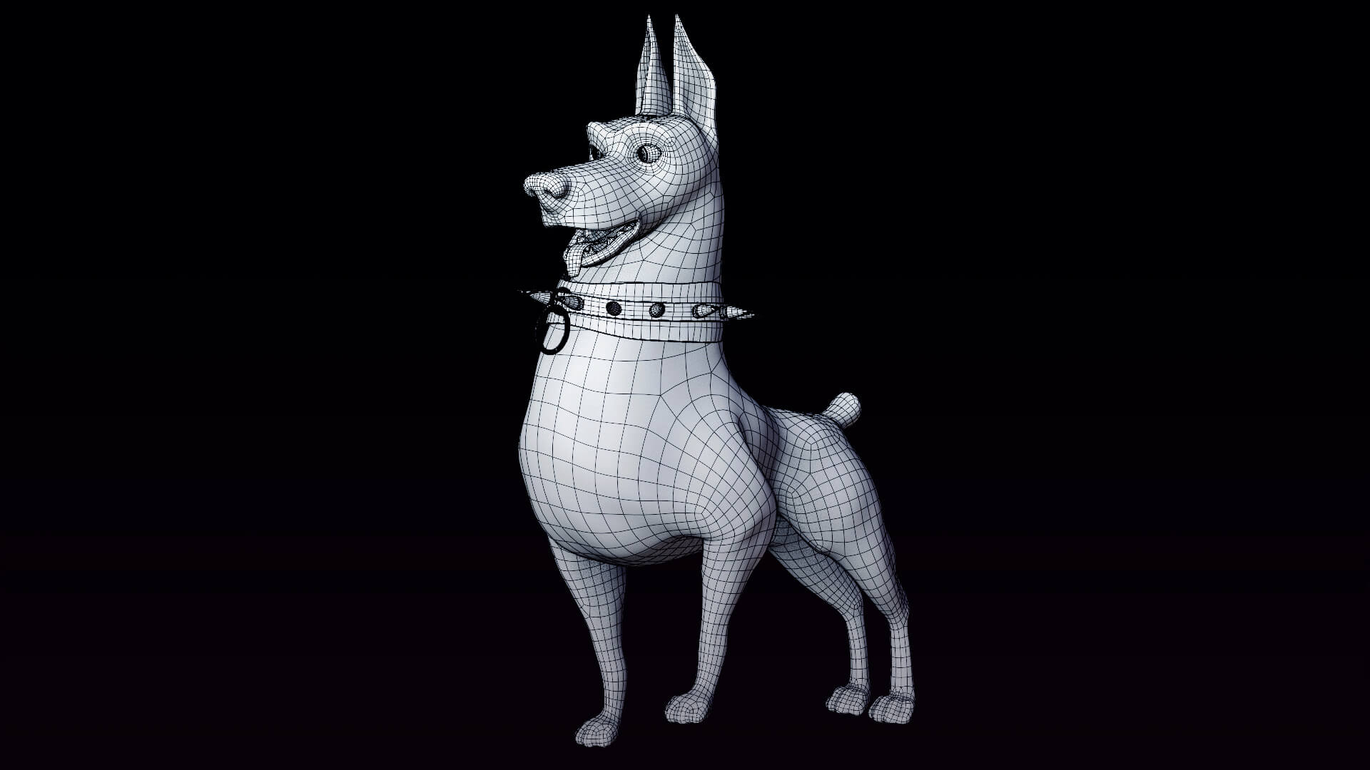 Doberman - Stylized Dog Rigged Character Low Poly 3D-Model 3D Model by ...