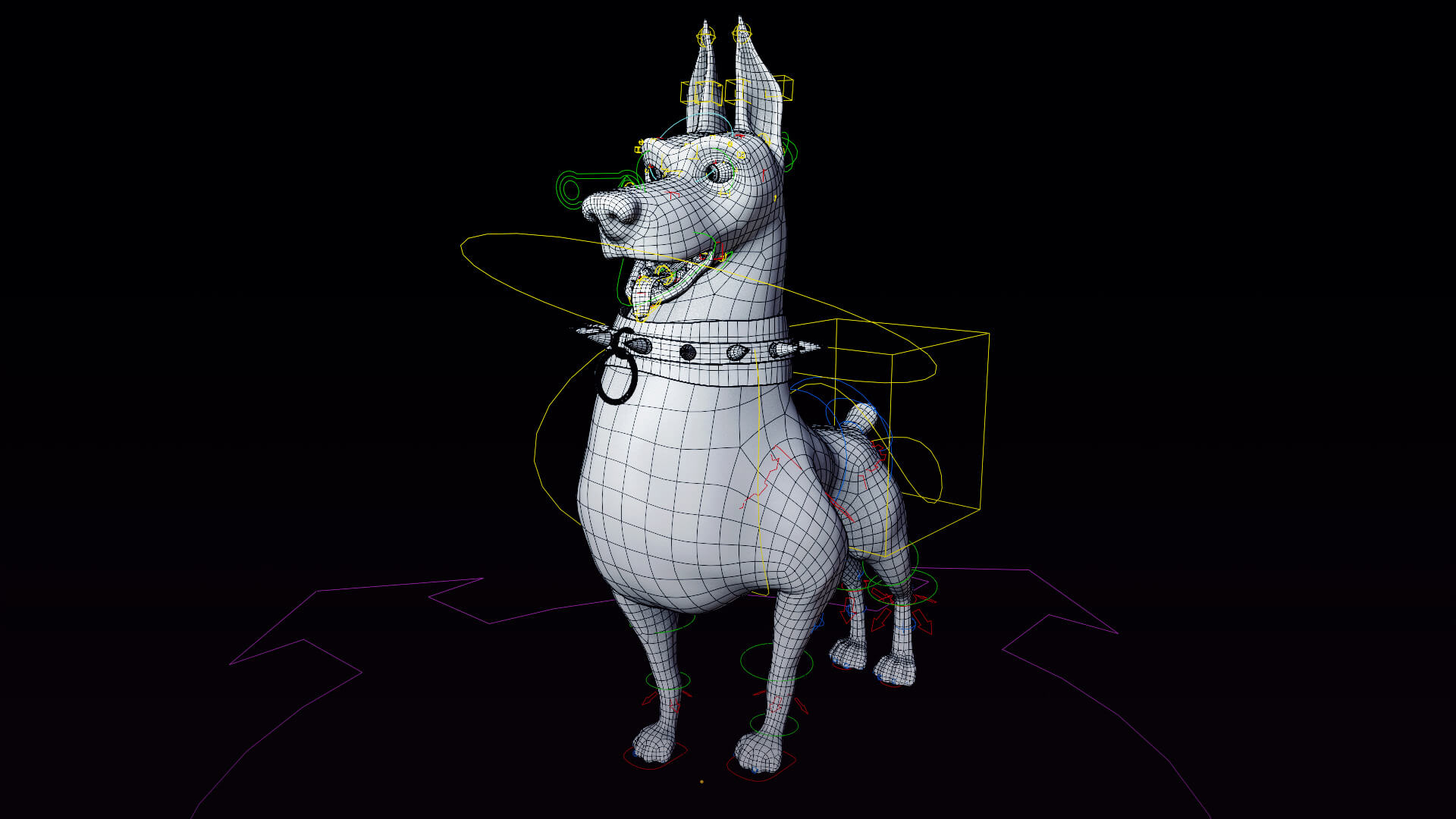 Doberman - Stylized Dog Rigged Character Low Poly 3D-Model 3D Model by ...