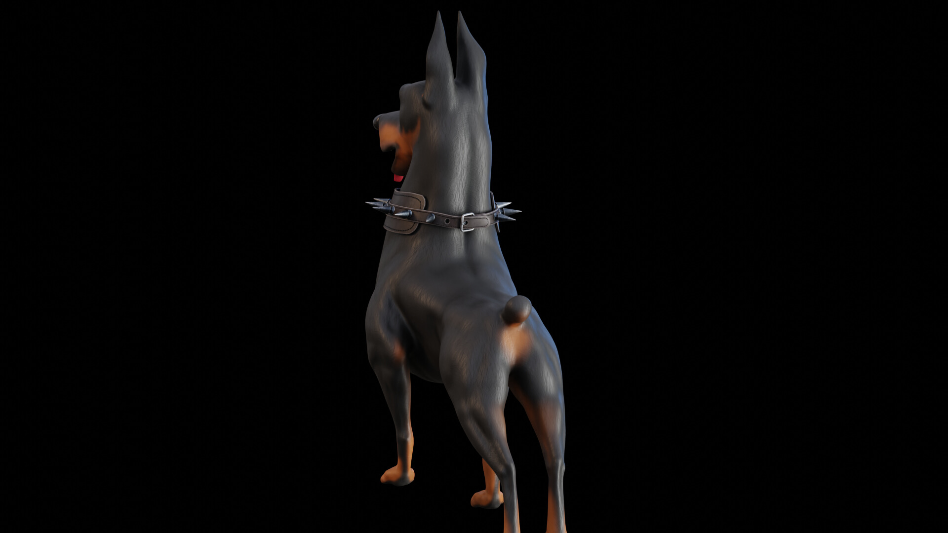 Doberman - Stylized Dog Rigged Character Low Poly 3D-Model 3D Model by ...