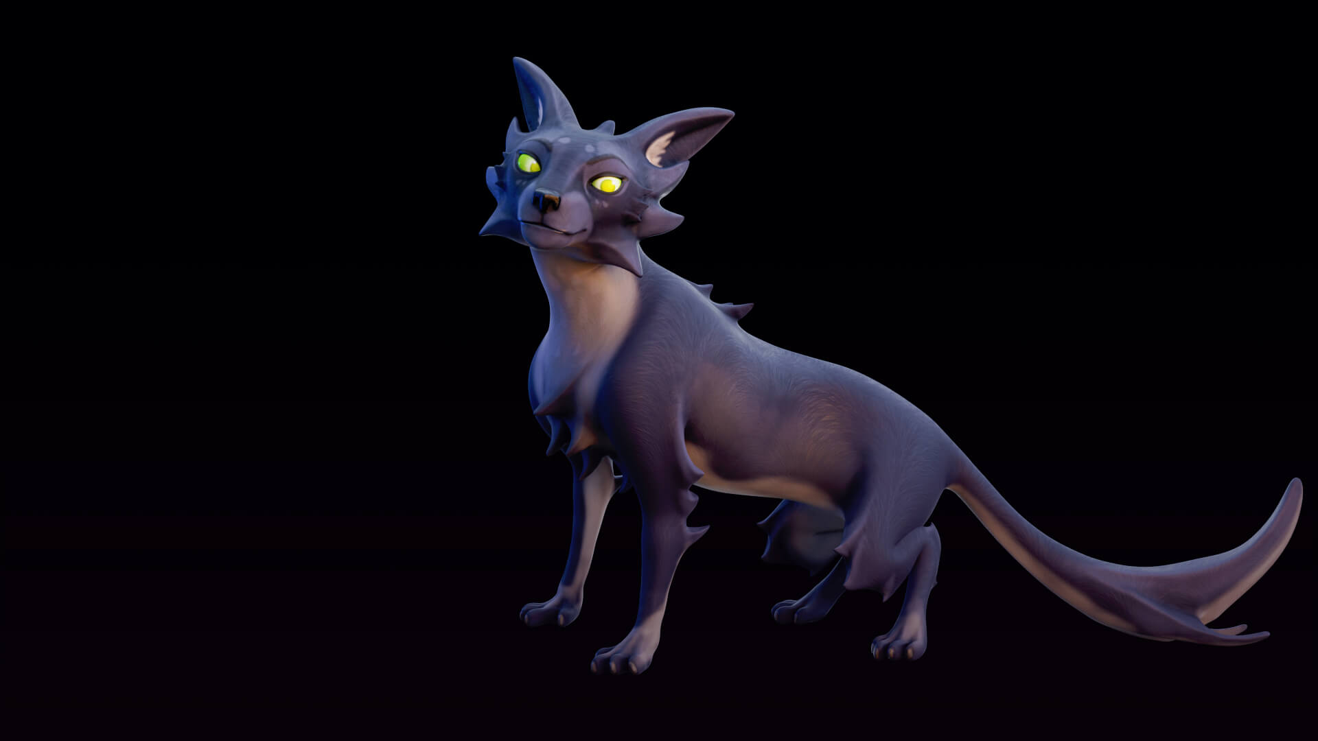 Cartoon Cat Rigged 3D Model 3D Render, Digital Art by Ignkiran