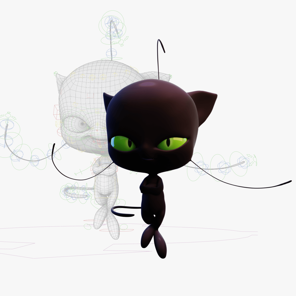 Kwami plagg rigged 3dmodel 3D Render, Digital Art by Ignkiran