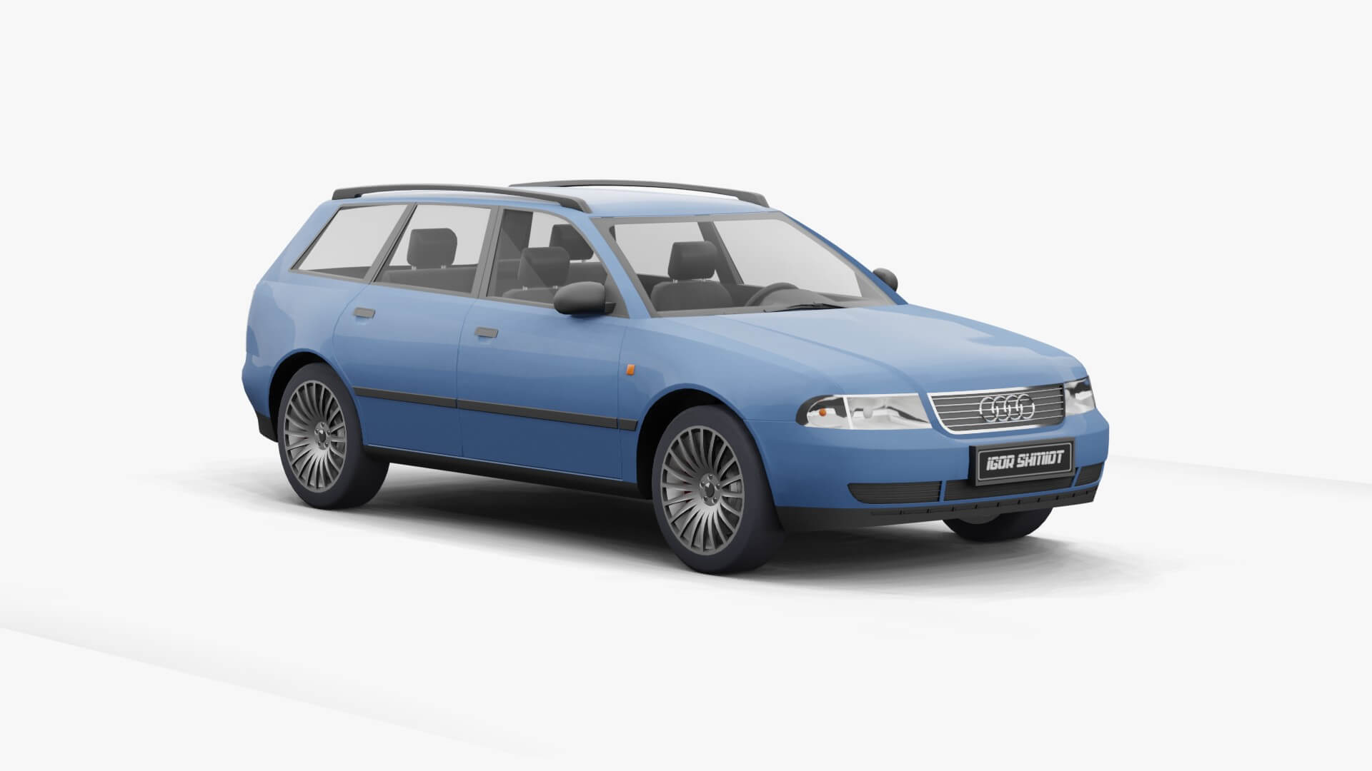 Audi A4 B5 1996 Station Wagon - 3D Model by Igor Shmidt
