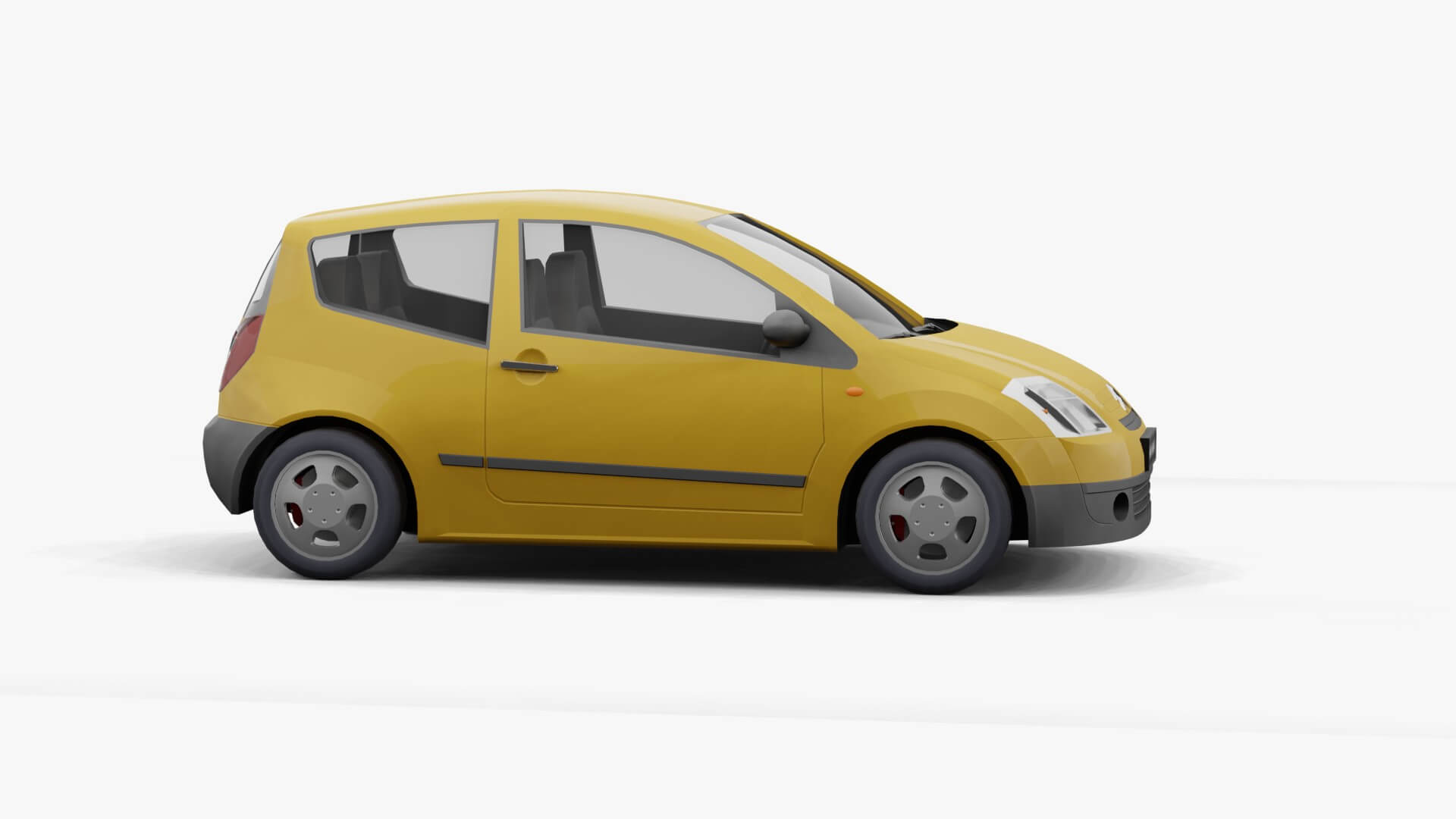 Citroen C2 2004 Low Poly - 3D Model by Igor Shmidt