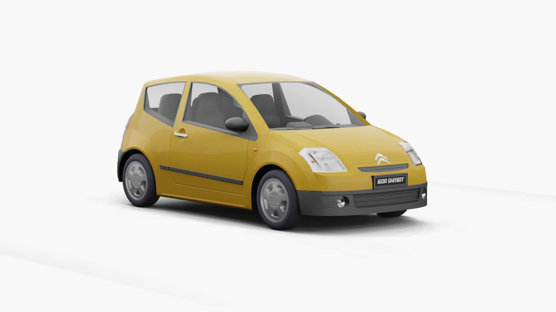Citroen C2 2004 Low Poly - 3D Model by Igor Shmidt