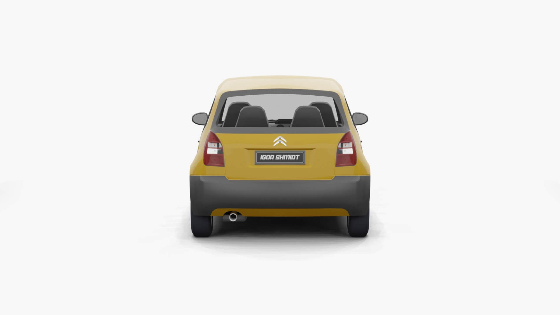 Citroen C2 2004 Low Poly - 3D Model by Igor Shmidt