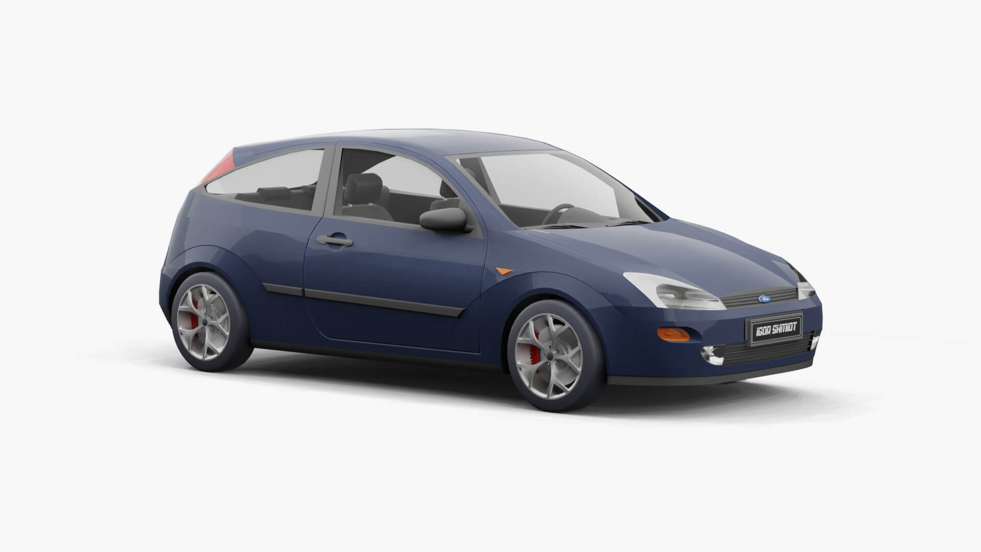 Ford Focus 3 Doors 1999 Lowpoly - 3D Model by Igor Shmidt