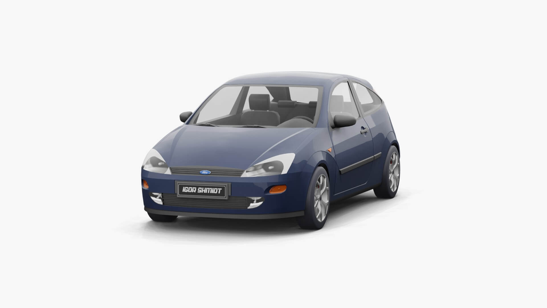 Ford Focus 3 Doors 1999 Lowpoly - 3D Model by Igor Shmidt