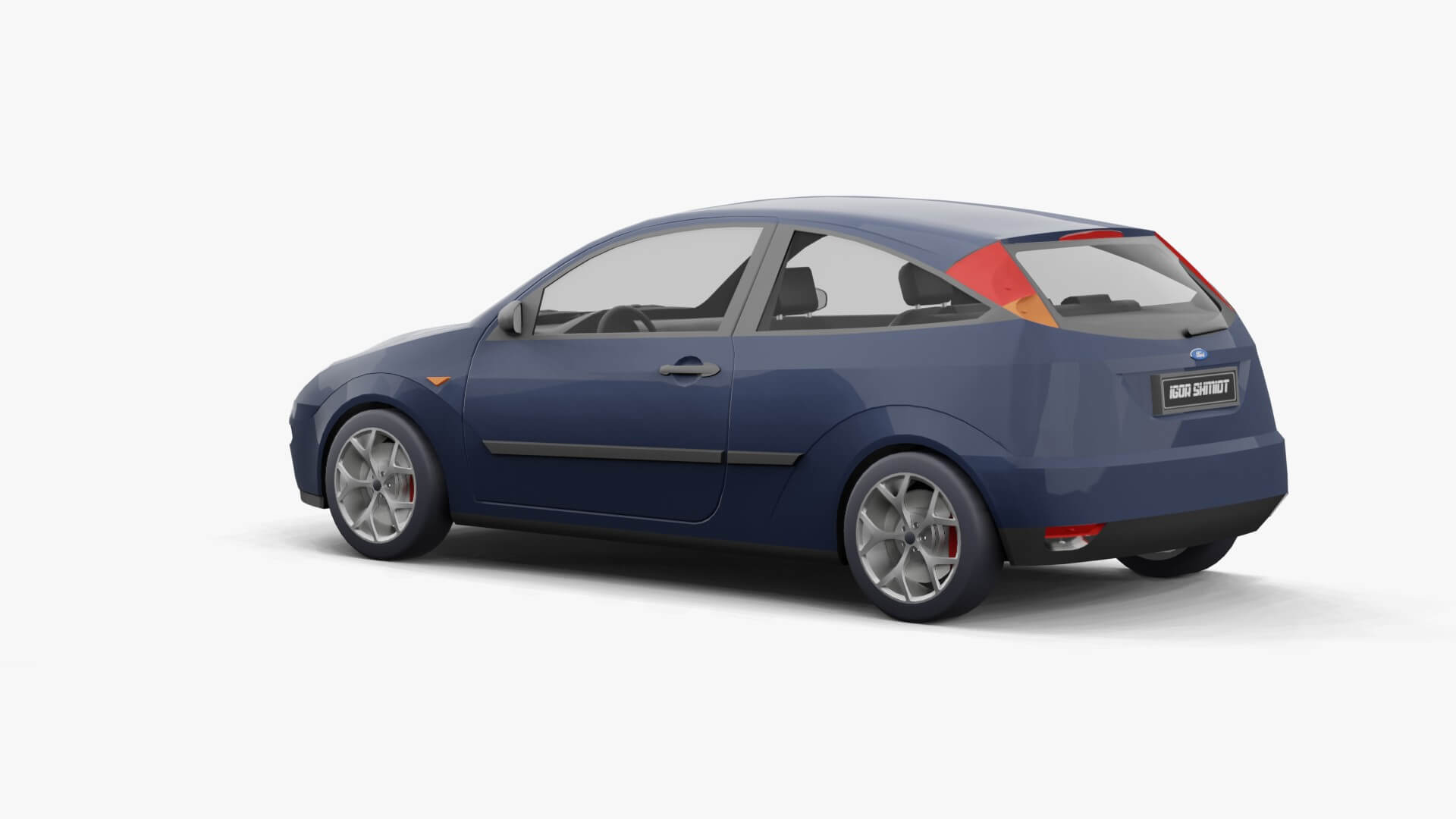 Ford Focus 3 Doors 1999 Lowpoly - 3D Model by Igor Shmidt