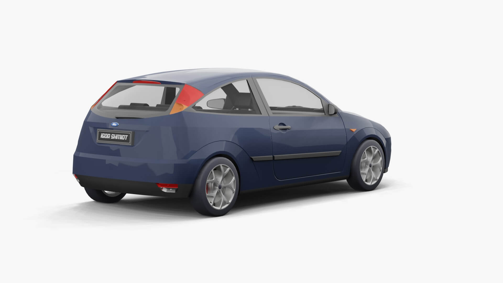 Ford Focus 3 Doors 1999 Lowpoly - 3D Model by Igor Shmidt