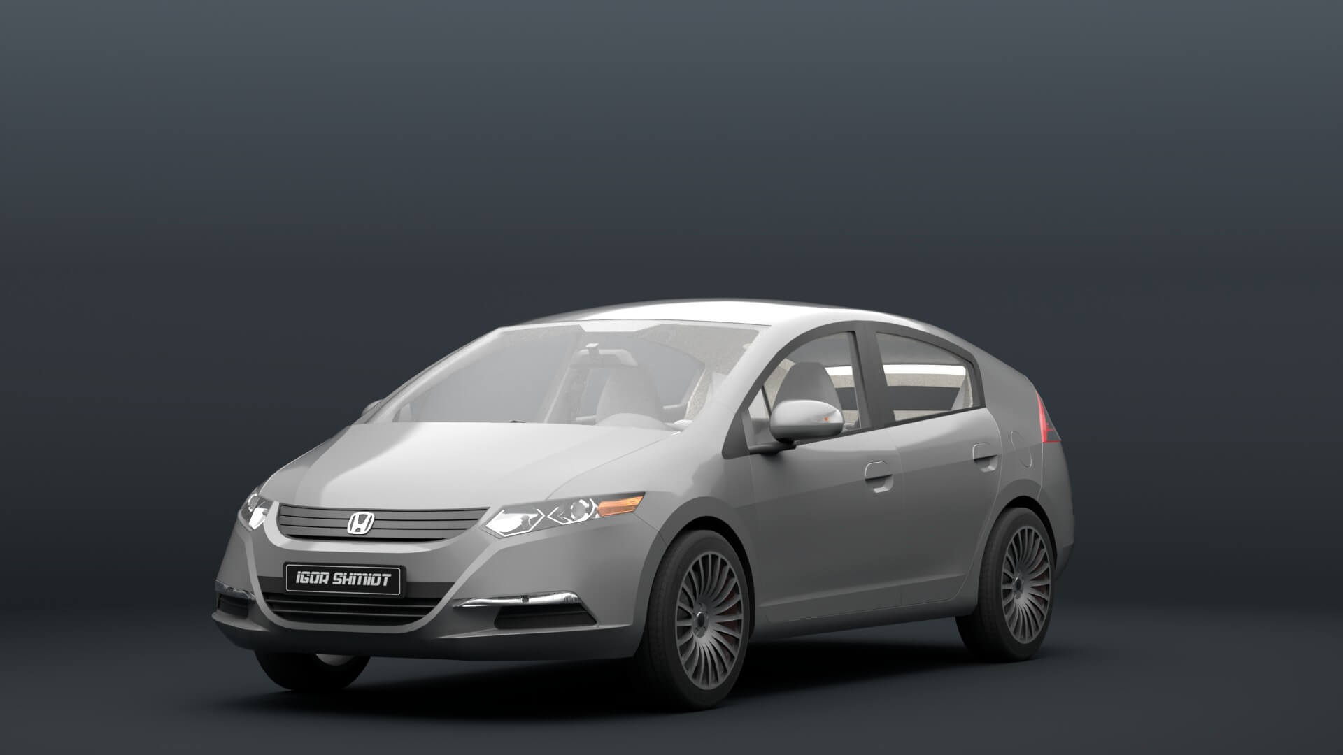 Honda Insight 2010 LowPoly - 3D Model by Igor Shmidt