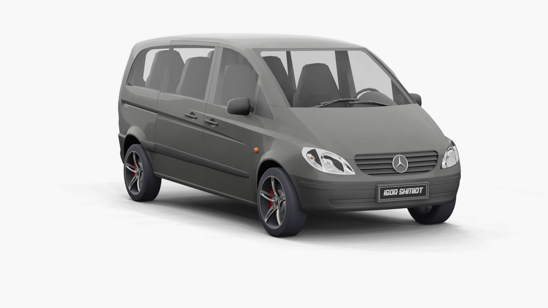 Mercedes Vito 2010 Low Poly - 3D Model by Igor Shmidt