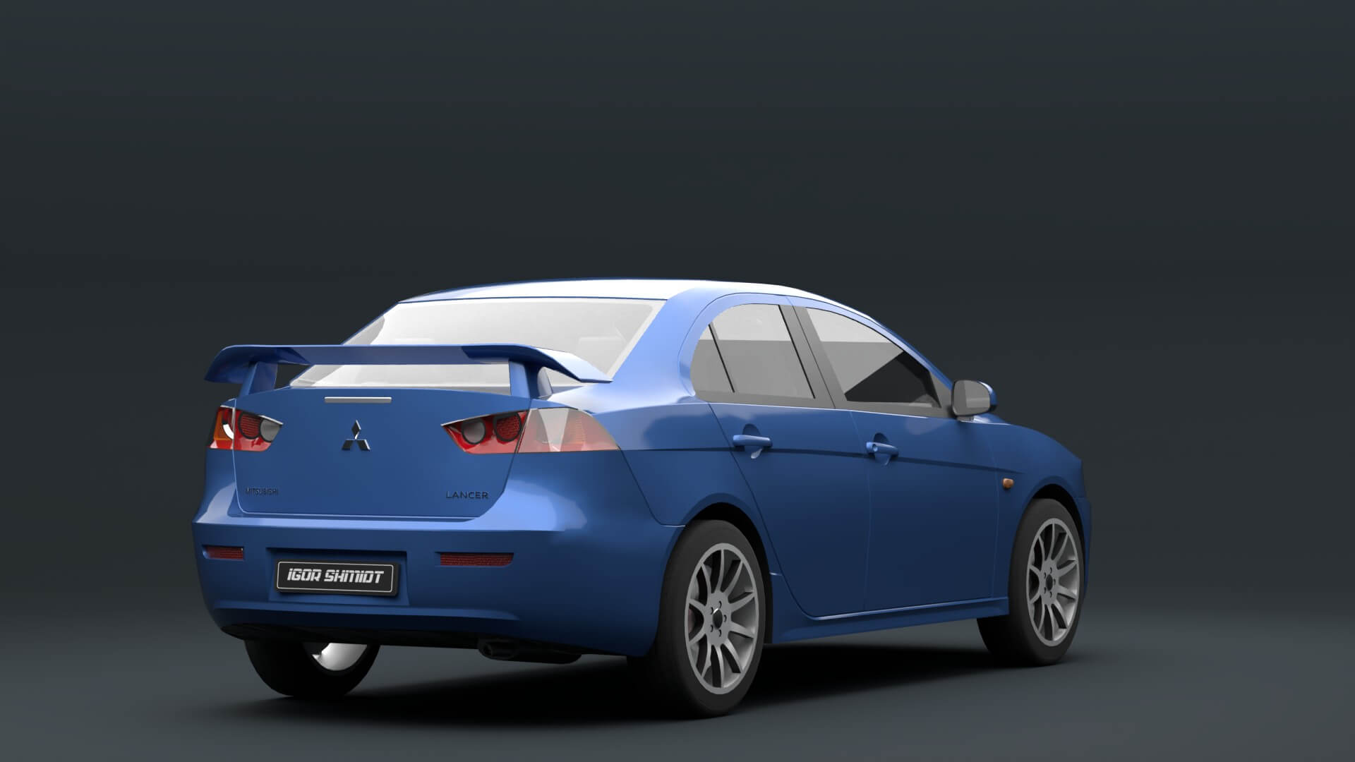 Mitsubishi Lancer 2008 Lowpoly - 3D Model by Igor Shmidt