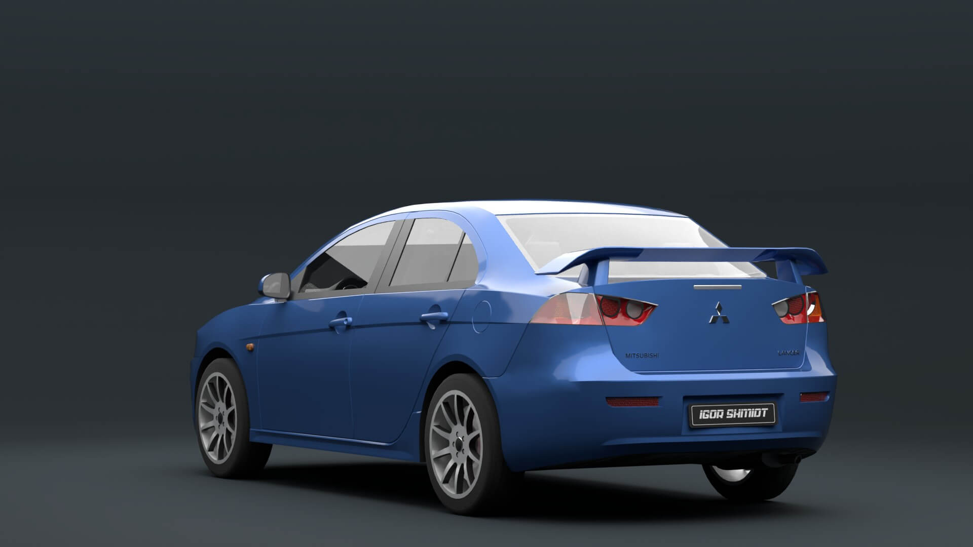 Mitsubishi Lancer 2008 Lowpoly - 3D Model by Igor Shmidt