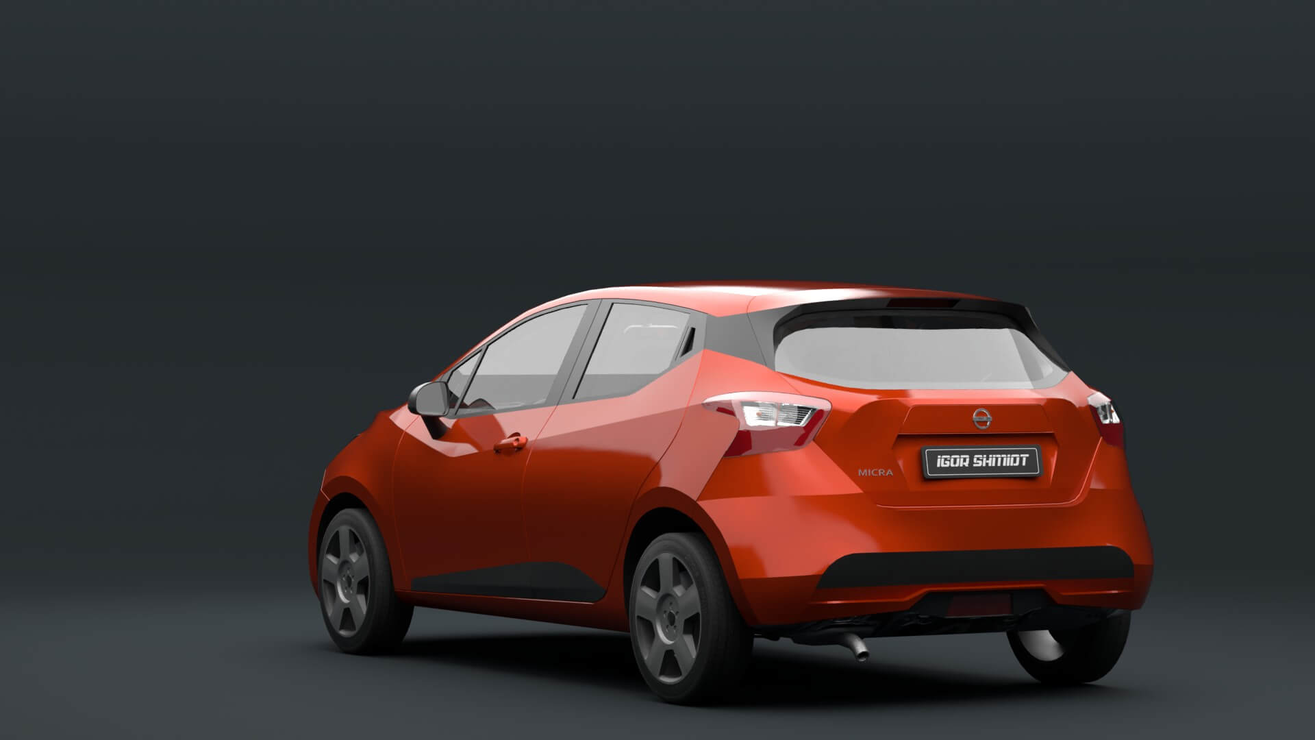 Nissan Micra 2018 Low Poly - 3D Model by Igor Shmidt