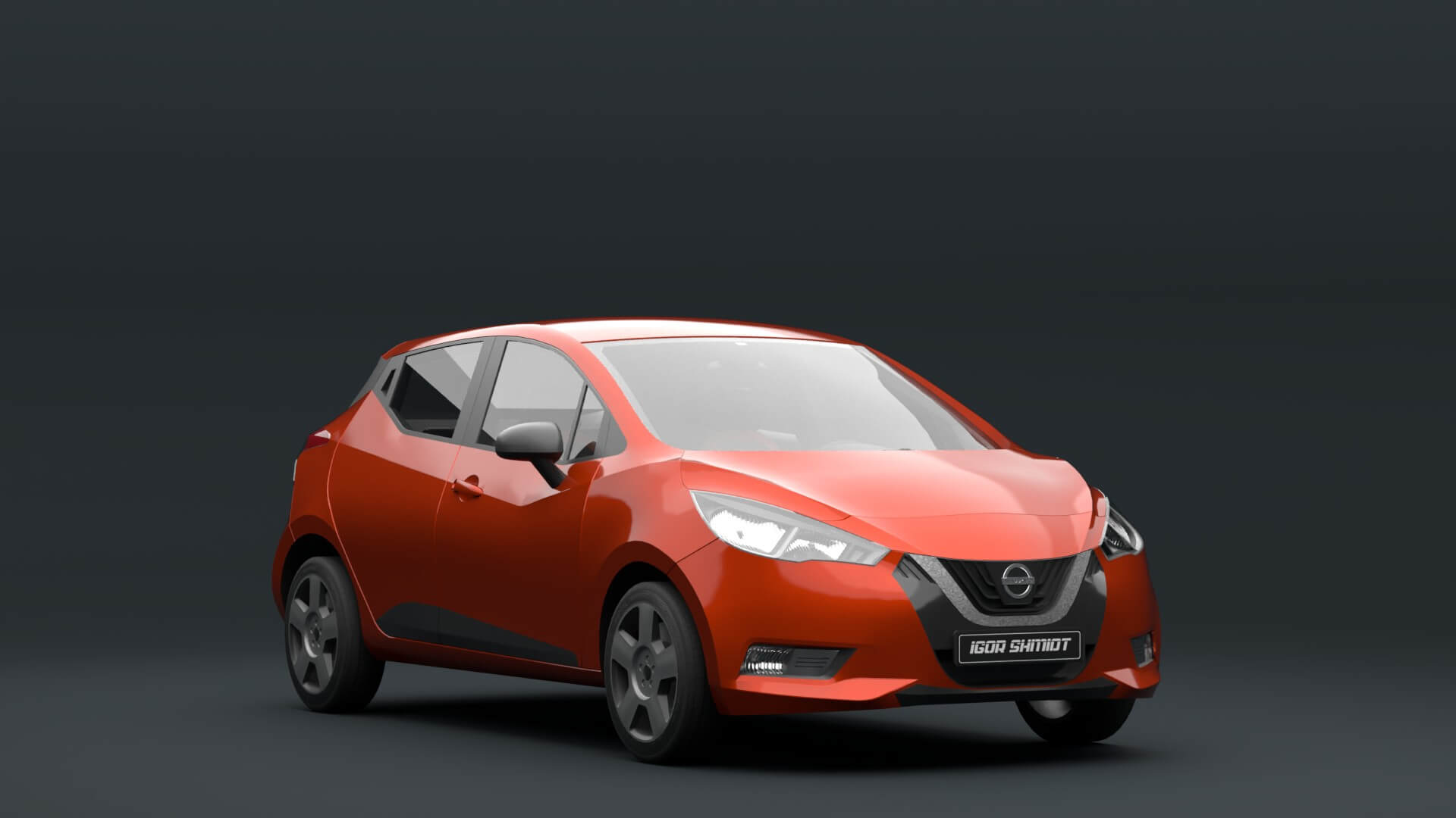Nissan Micra 2018 Low Poly - 3D Model by Igor Shmidt