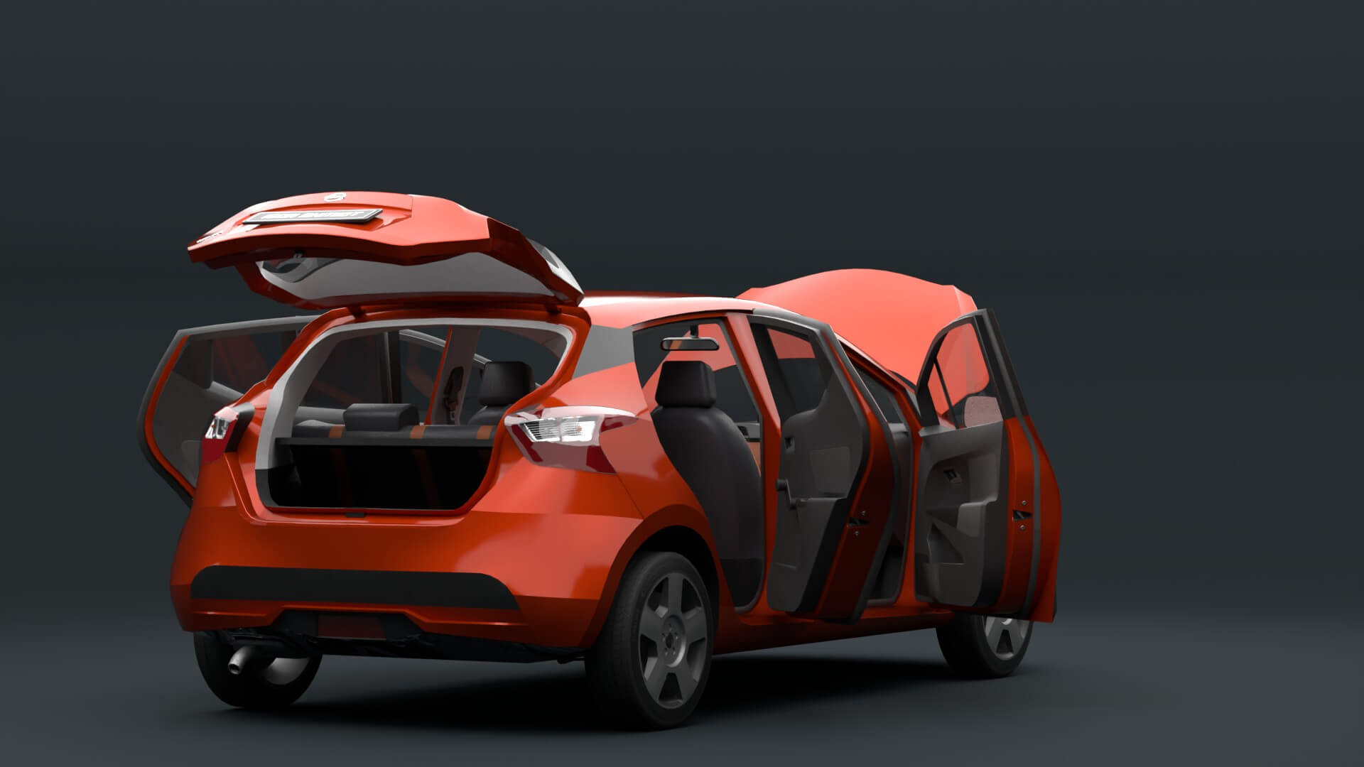 Nissan Micra 2018 Low Poly - 3D Model by Igor Shmidt