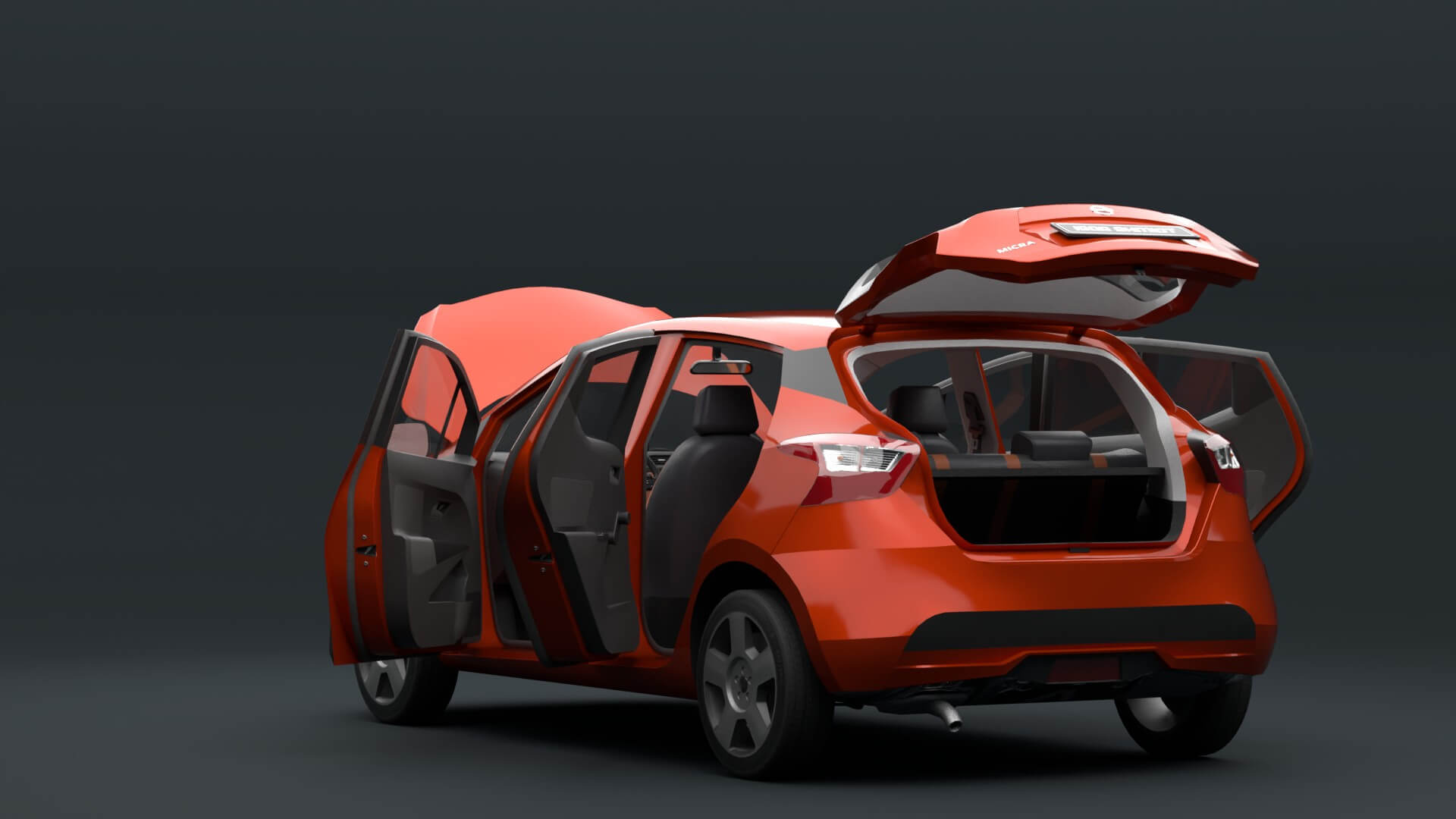 Nissan Micra 2018 Low Poly - 3D Model by Igor Shmidt