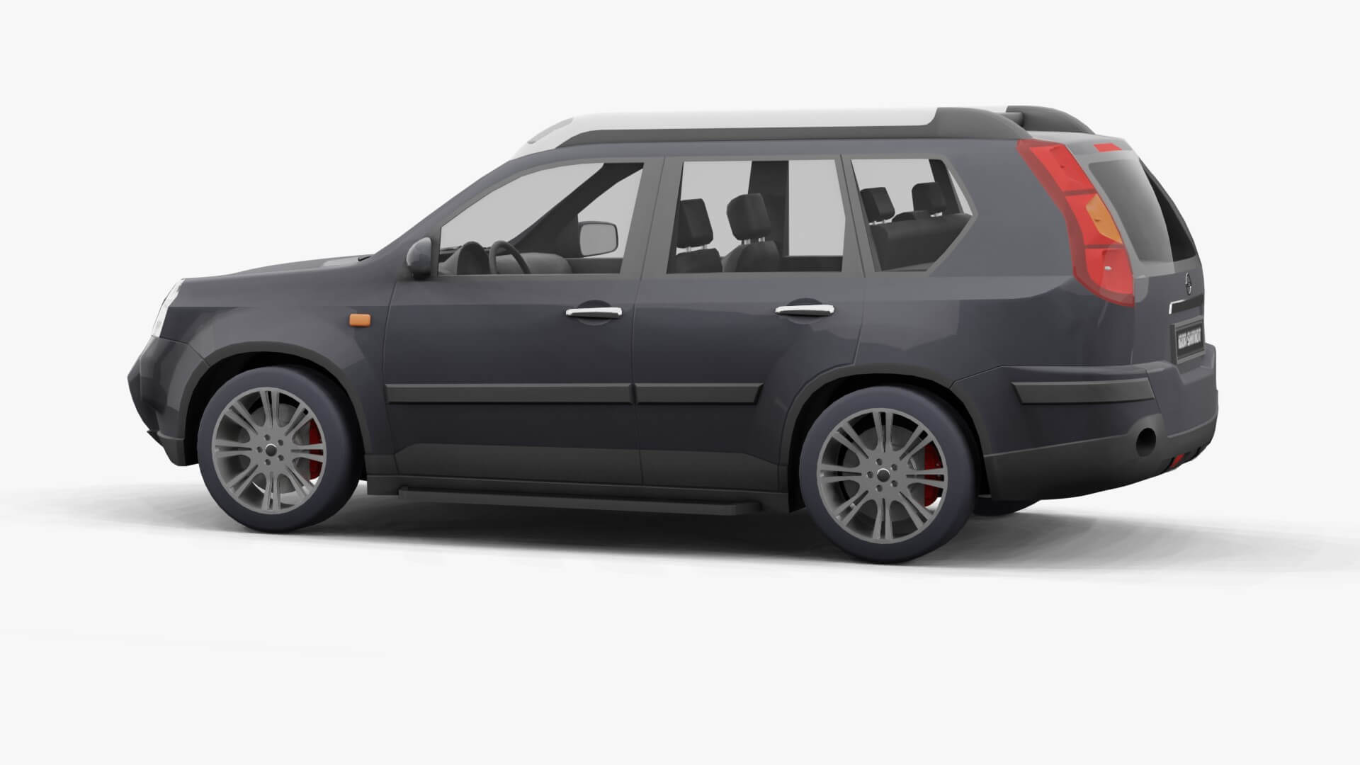 Nissan X-Trail 2008 Low Poly 3D Model by Igor Shmidt