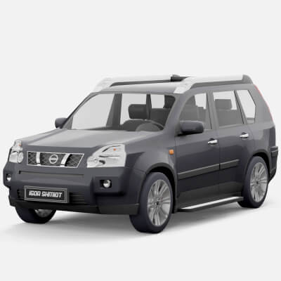 Nissan X-Trail 2008 Low Poly 3D Model by Igor Shmidt