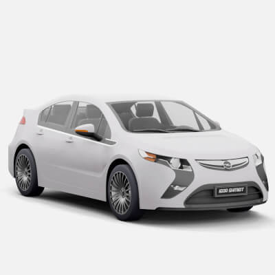 Opel Ampera 2013 Lowpoly - 3D Model by Igor Shmidt