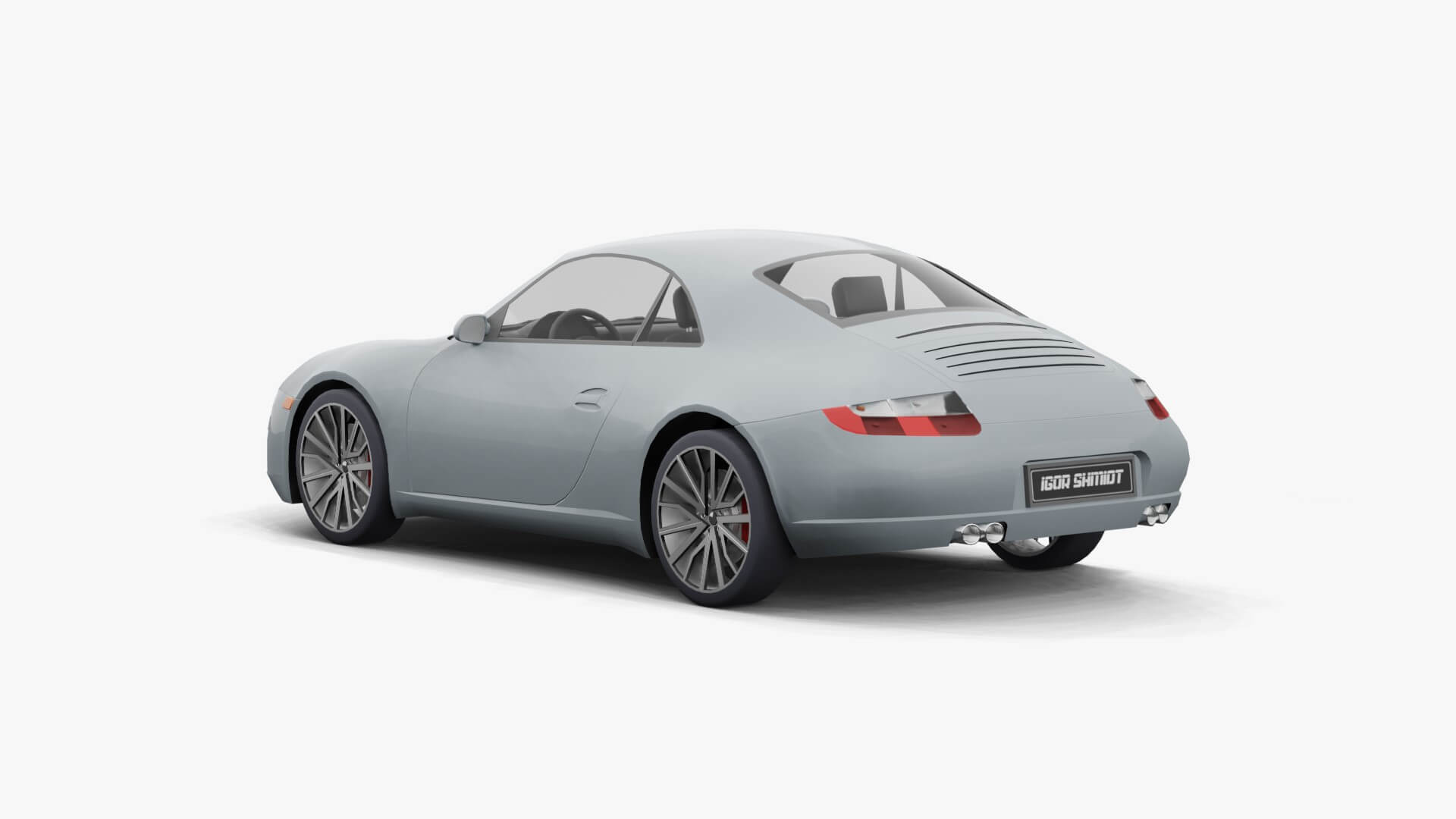 Porsche 911 2005 Low Poly - 3D Model by Igor Shmidt