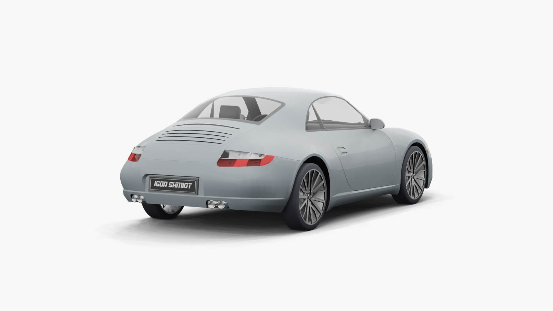 Porsche 911 2005 Low Poly - 3D Model by Igor Shmidt