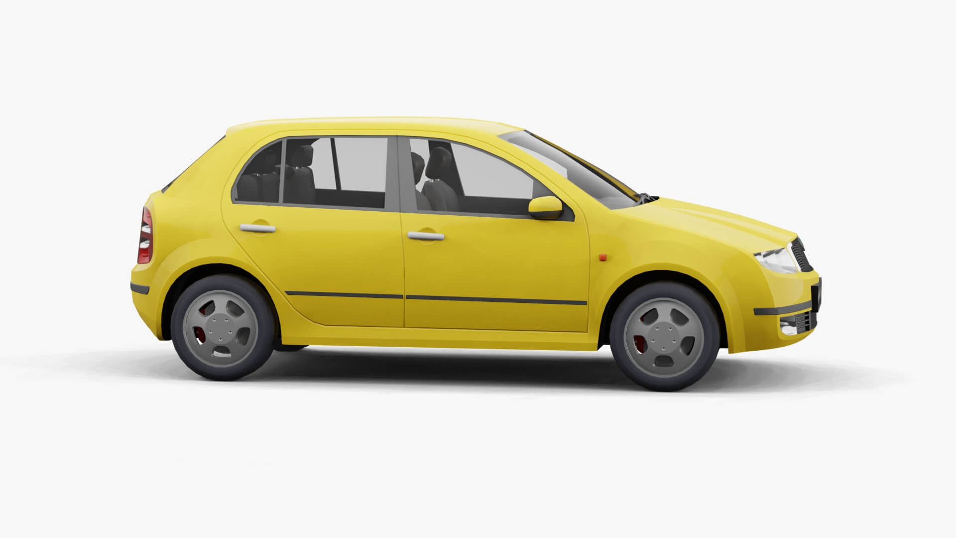 Skoda Fabia 2000 Low Poly - 3D Model by Igor Shmidt