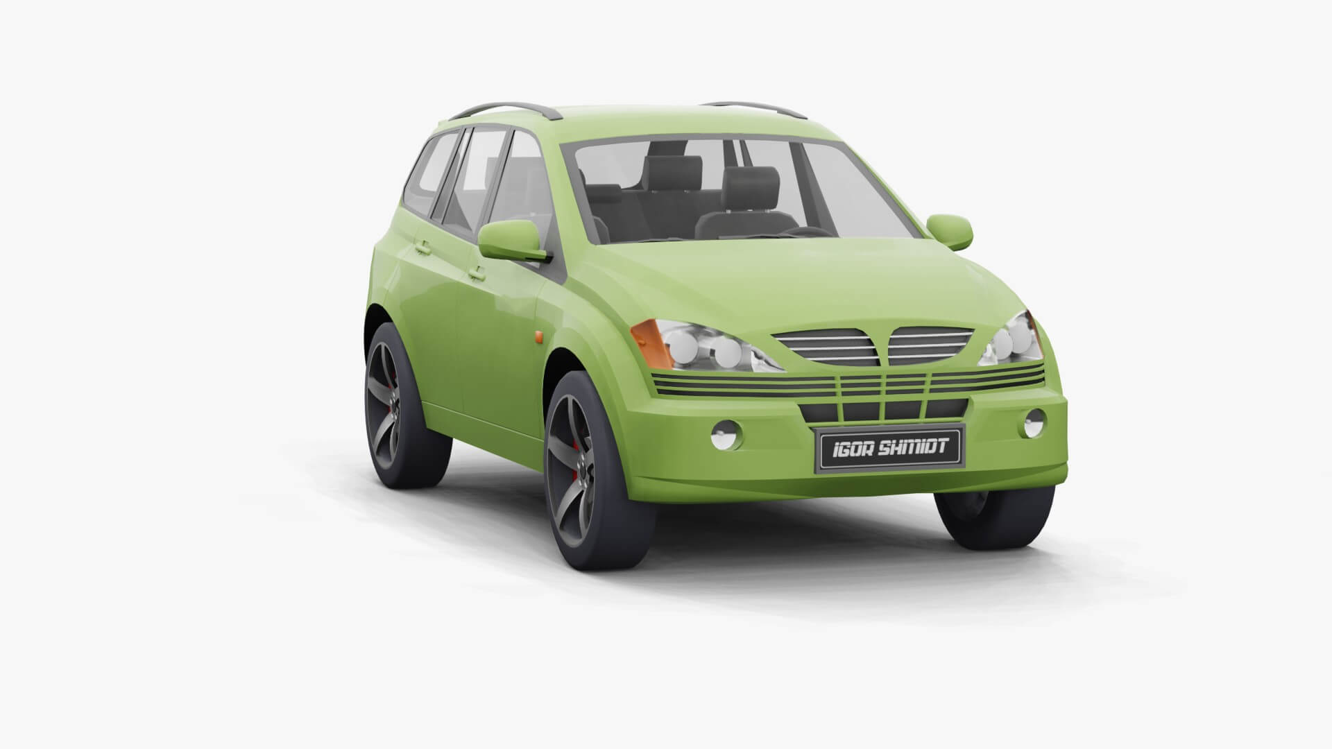 SsangYong Kyron 2006 Low Poly - 3D Model by Igor Shmidt