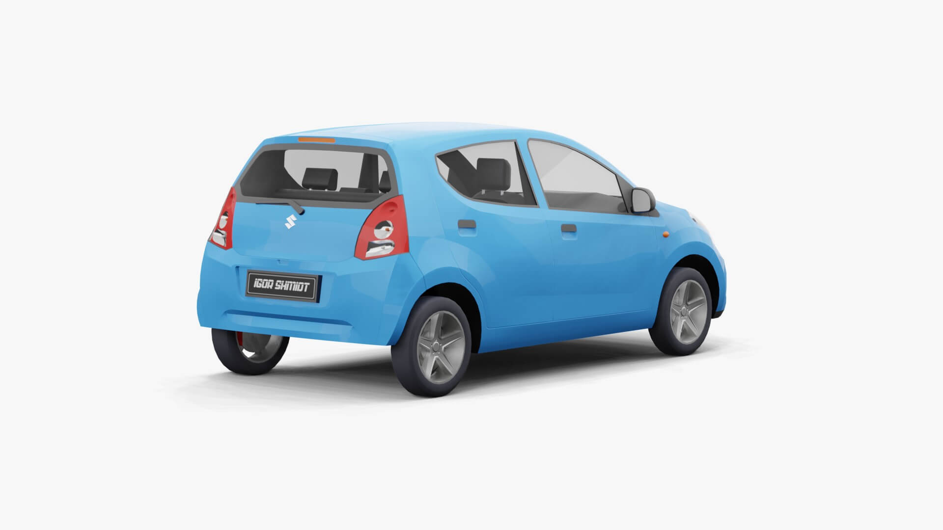 Suzuki Alto 5 Door 2010 Low Poly - 3D Model by Igor Shmidt