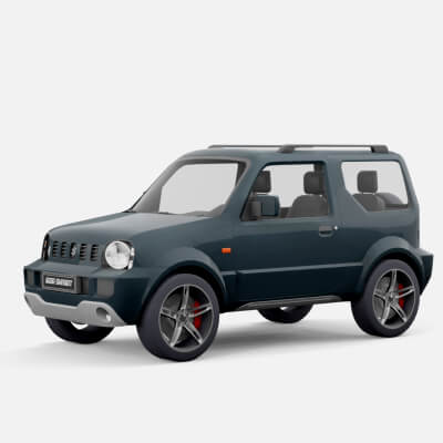 Suzuki Jimny 2007 Low Poly - 3D Model by Igor Shmidt