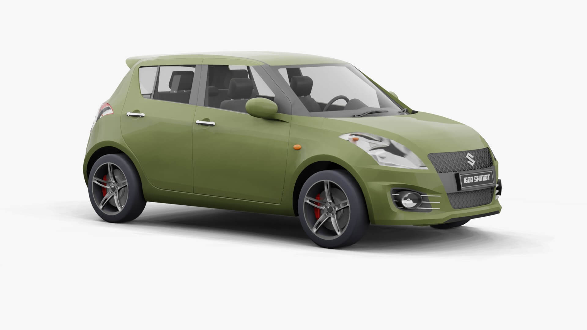 Suzuki Swift 2014 Lowpoly - 3D Model by Igor Shmidt