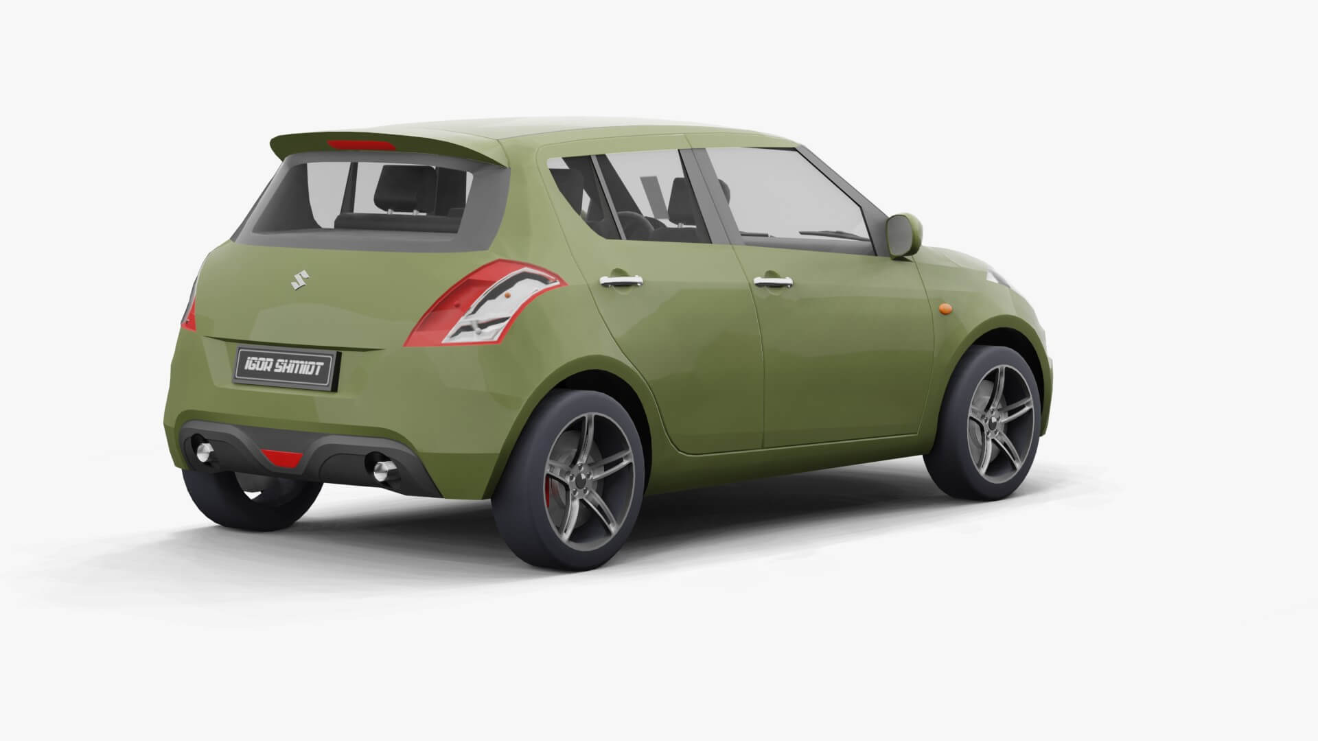 Suzuki Swift 2014 Lowpoly - 3D Model by Igor Shmidt