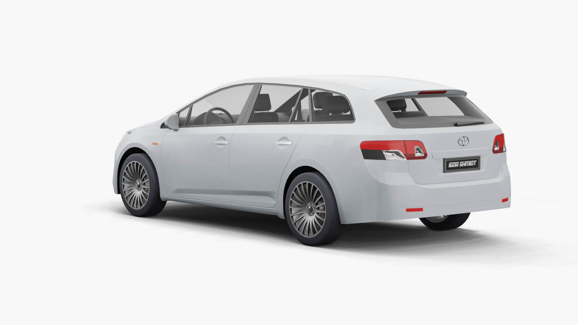 Toyota Avensis 2010 Lowpoly - 3D Model by Igor Shmidt