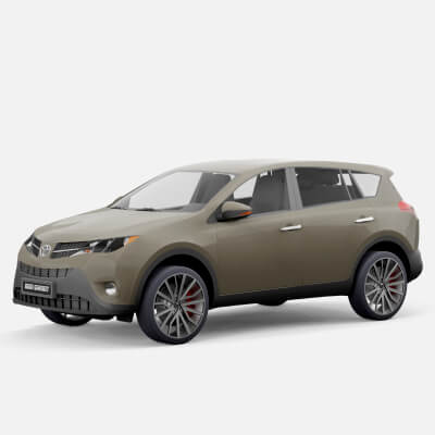 Toyota RAV4 2014 Low Poly - 3D Model by Igor Shmidt