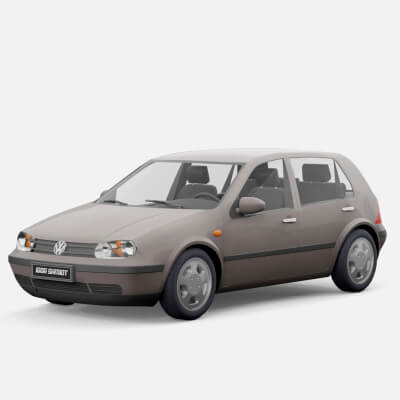Volkswagen Golf 1998 Low Poly - 3D Model by Igor Shmidt