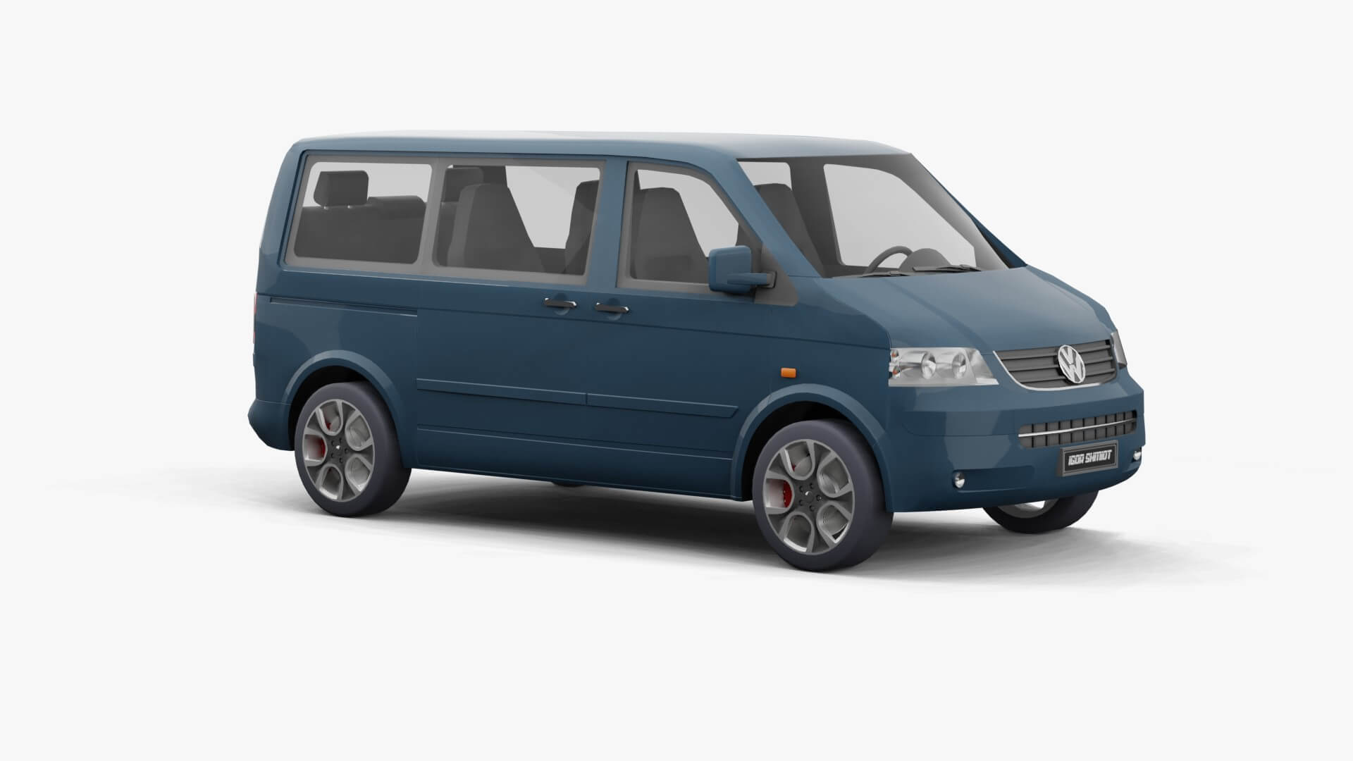 Volkswagen Multivan 2004 Low Poly - 3D Model by Igor Shmidt