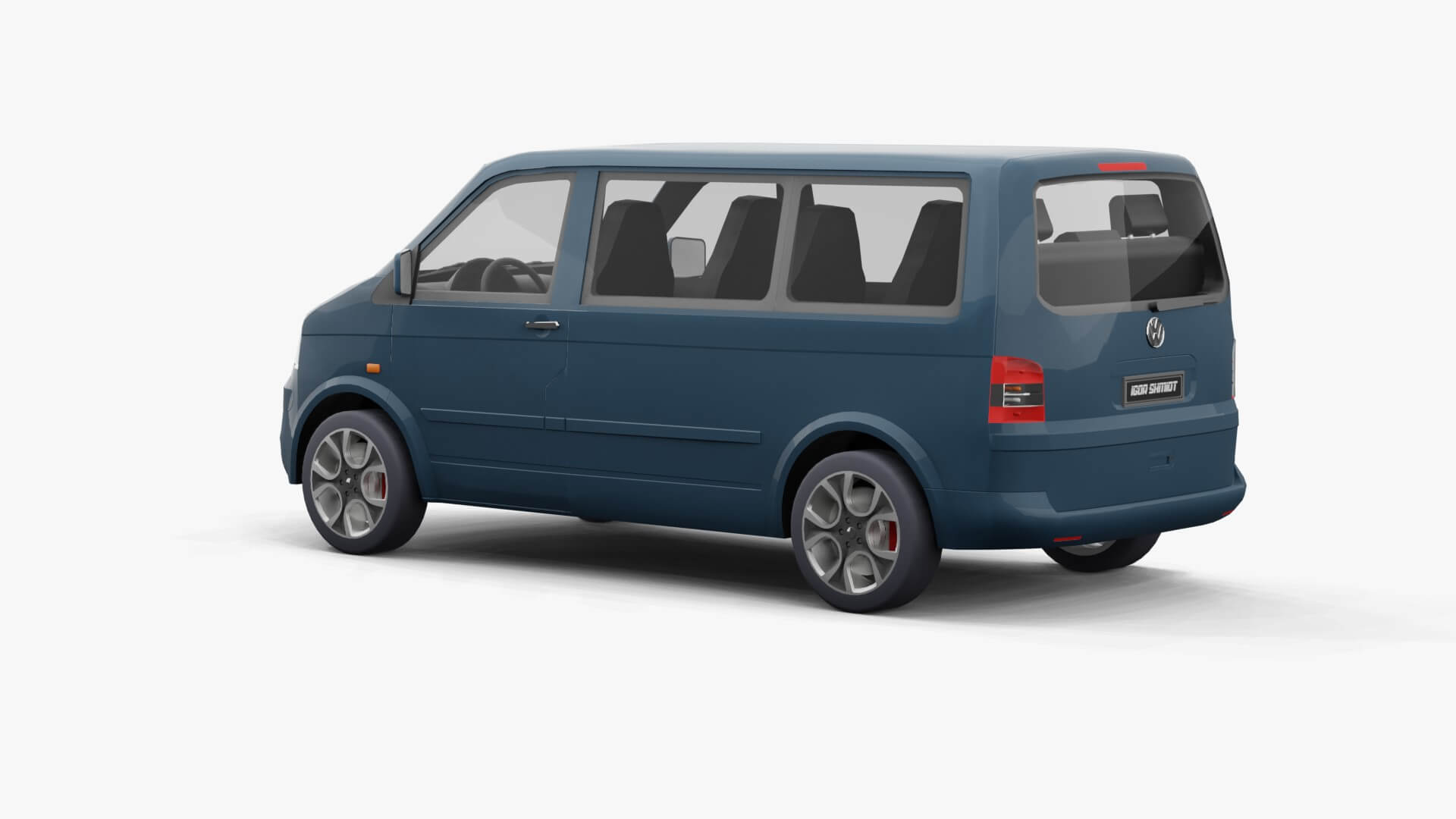 Volkswagen Multivan 2004 Low Poly - 3D Model by Igor Shmidt