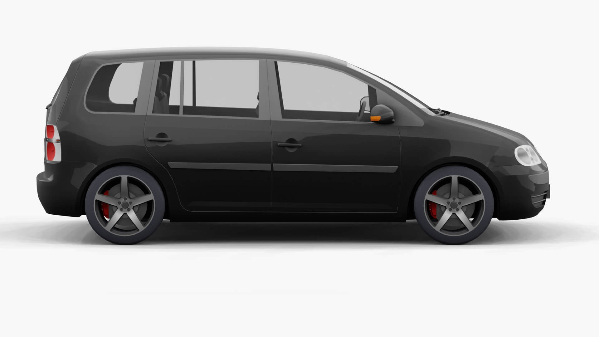 Volkswagen Touran 2003 Low Poly - 3D Model by Igor Shmidt
